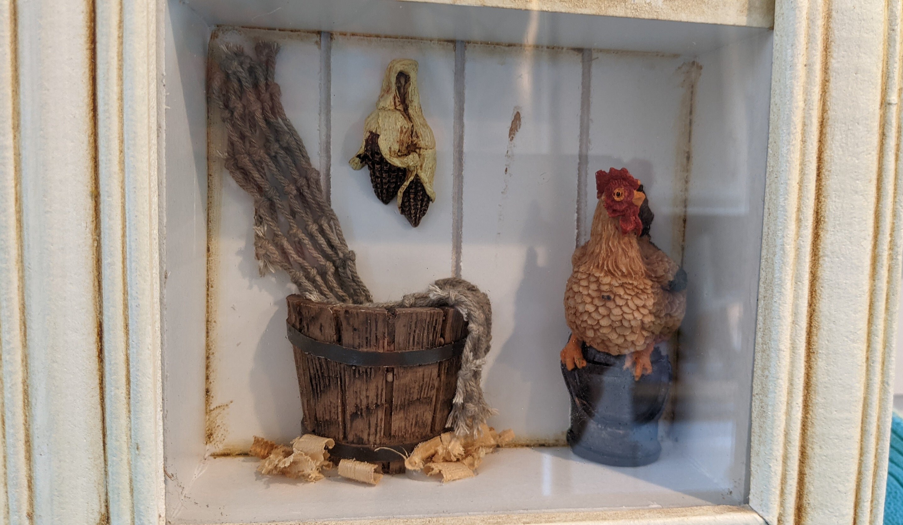 3D Shadow Box Chickens on the Farm - Etsy
