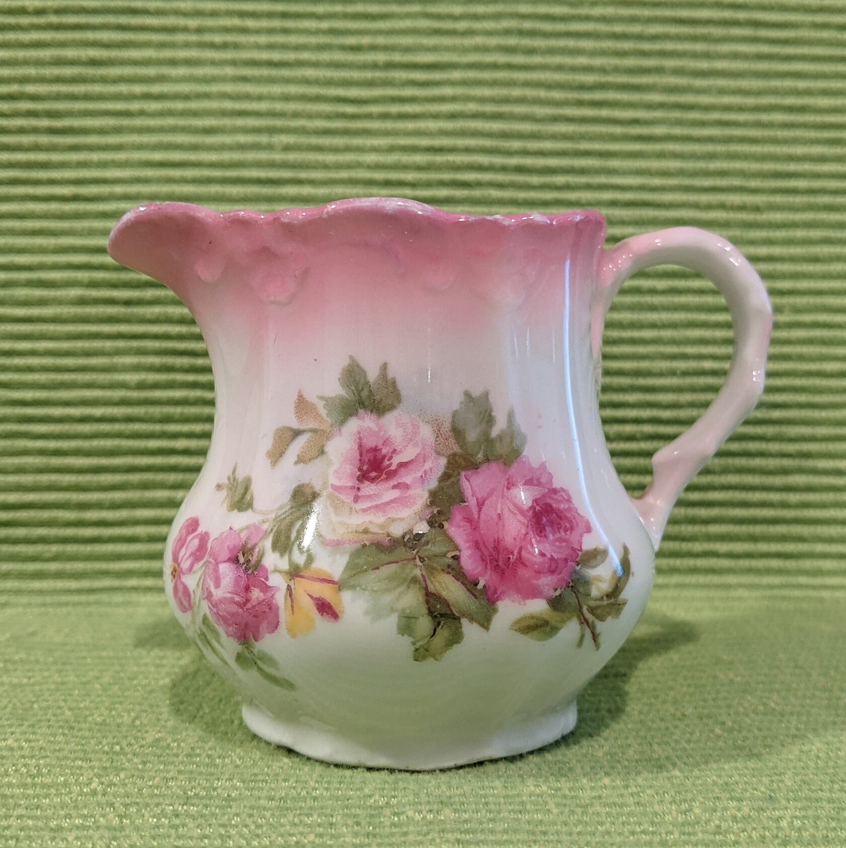 Small China Pitcher Creamer With Pink Roses - Etsy