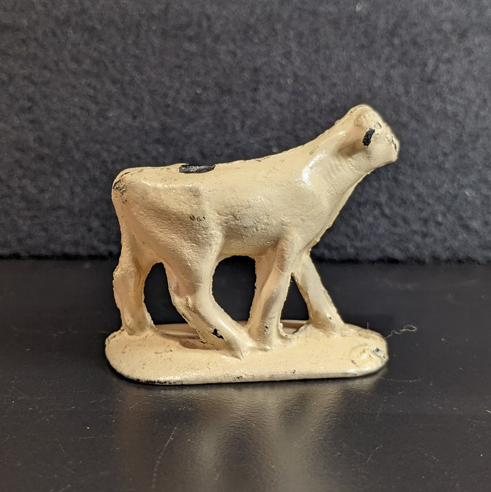 Old Plastic Toy Cow Figurine - Etsy