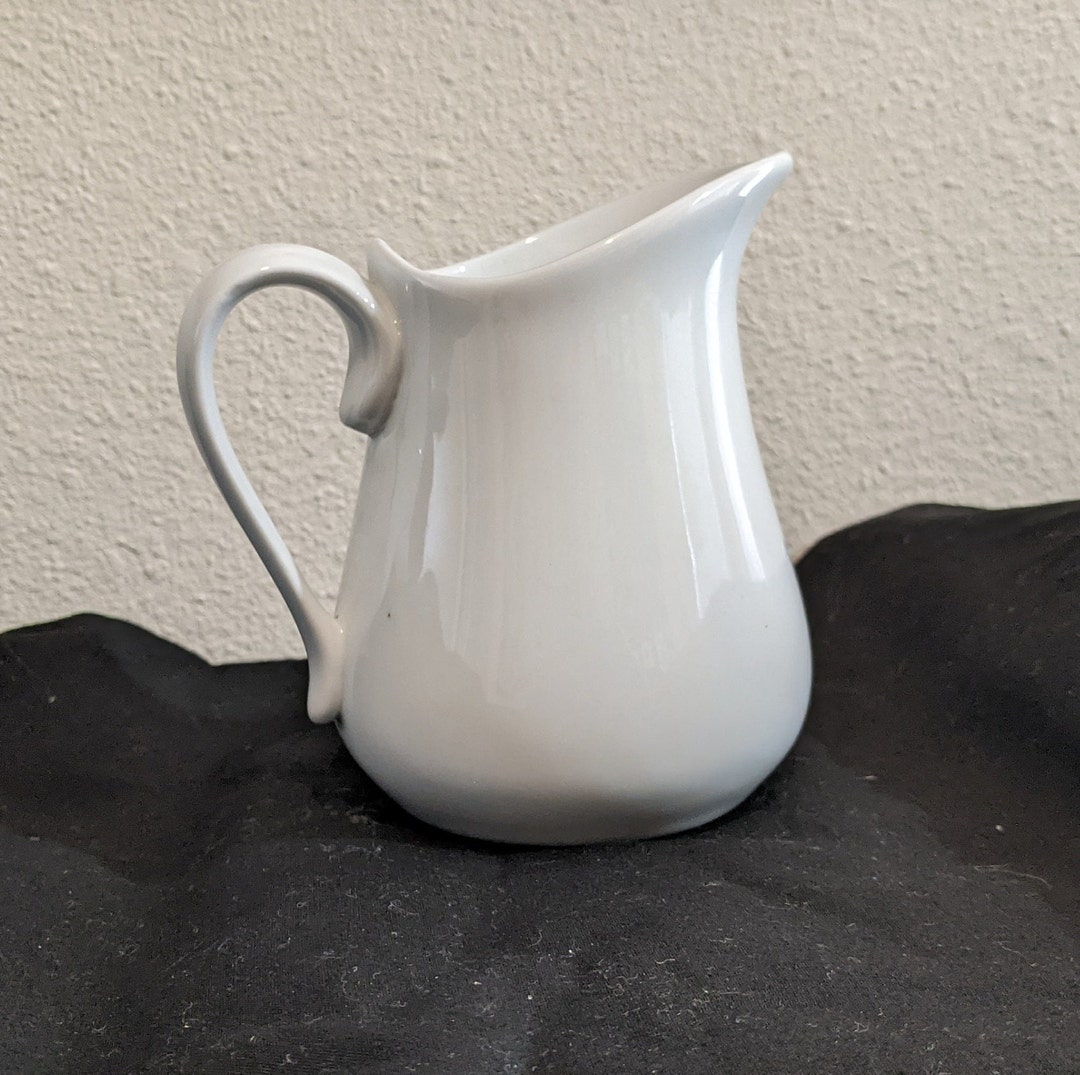 White Ceramic Creamer Pitcher, Cordon Bleu BIA - Etsy