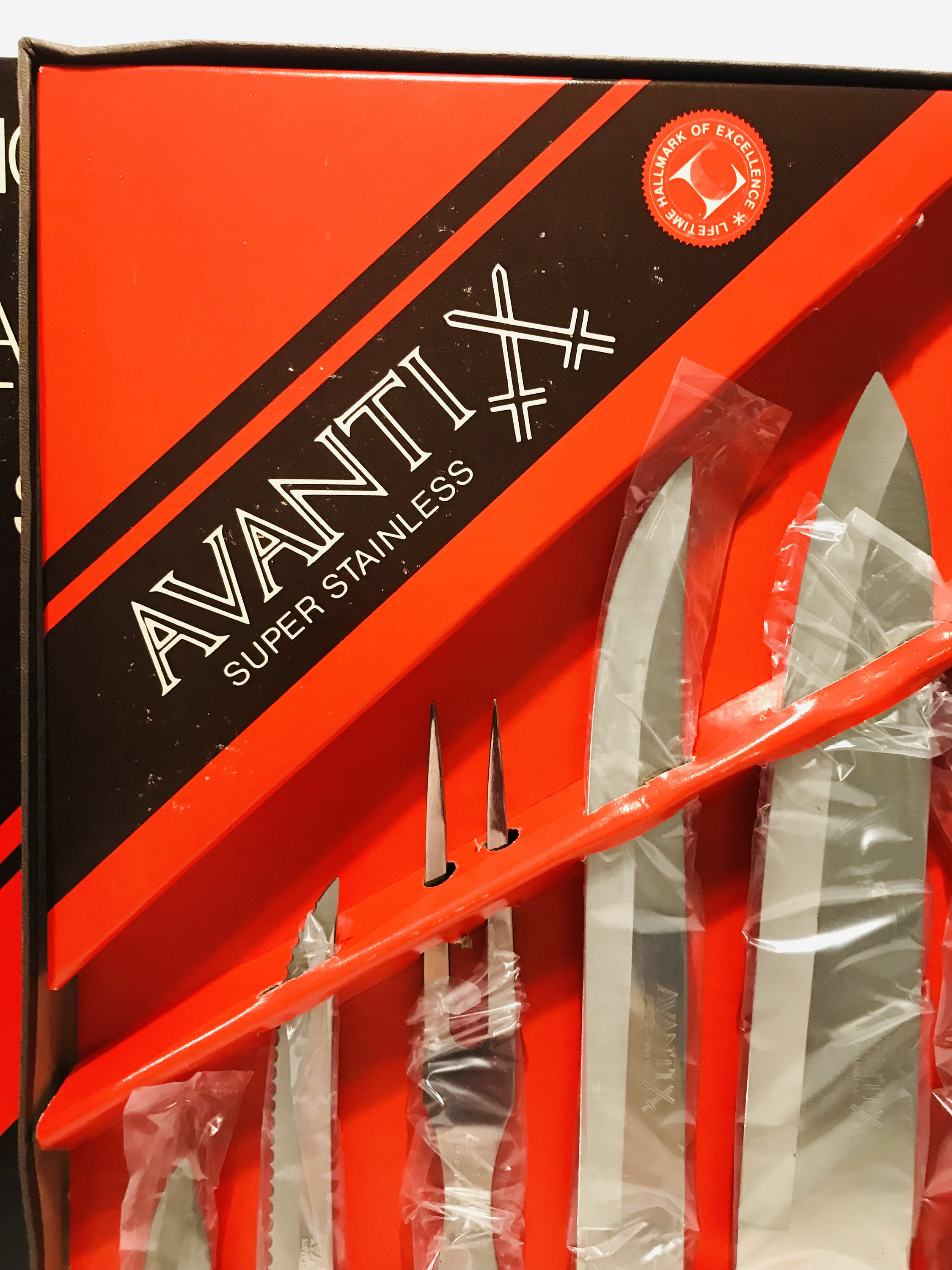 New Vintage AVANTI Super Stainless 6 Pieces Gourmet Cutlery Set Boxed ...