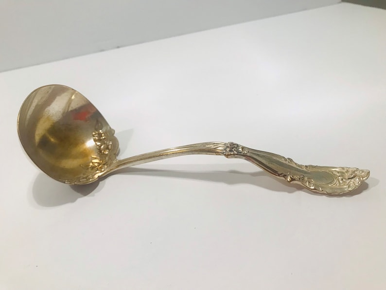 Antique William Rogers Spoon Ladle Silver Plated W. R. & Cross Mark 7 ...