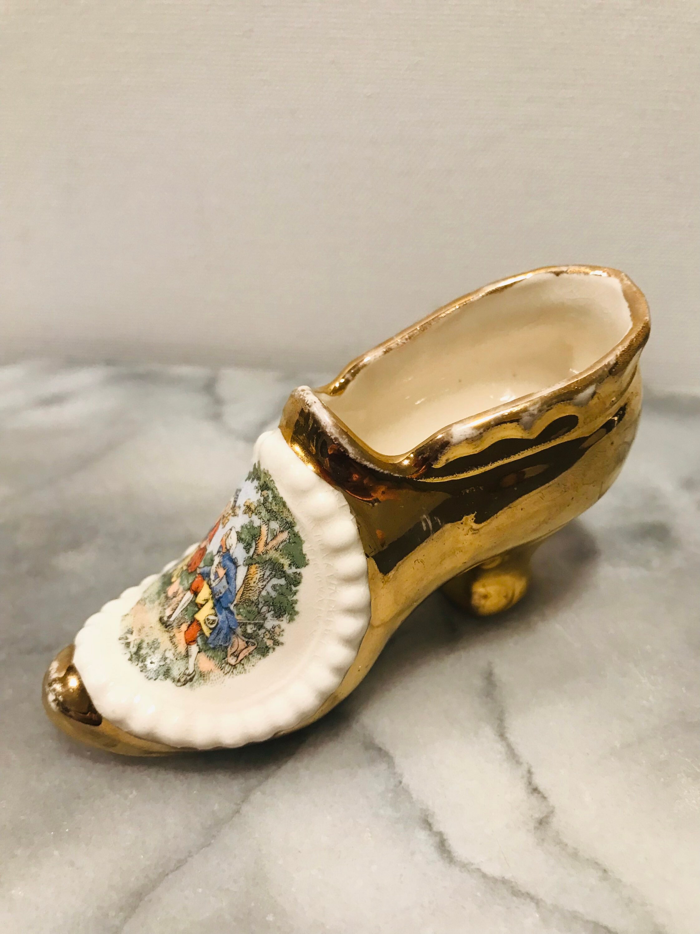 Vintage Porcelain Victorian Miniature Boot Shoe Japan 4”-2” - Etsy