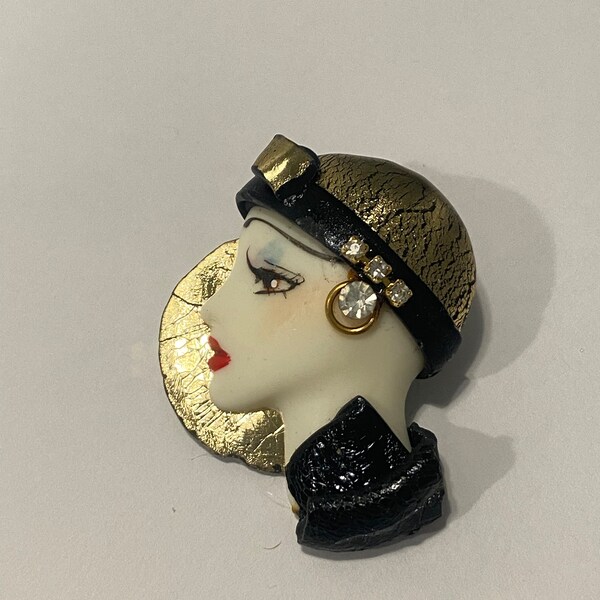 Face Brooch - Etsy