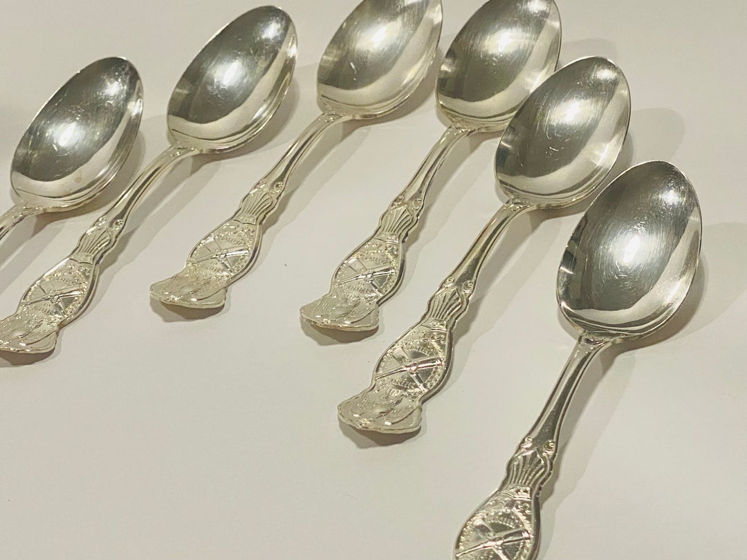 Vtg US Army Defenders of Freedom Fort Wright N.V. Set of 6 Silver ...