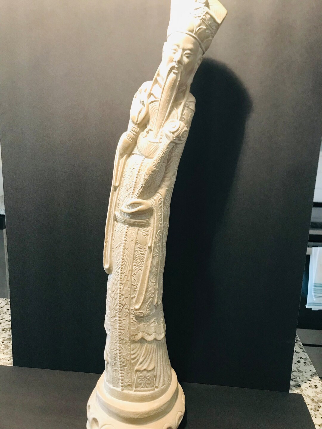 Vintage Large Statue of Chinese Emperor Qianlong of Qing Dynasty 25 ...