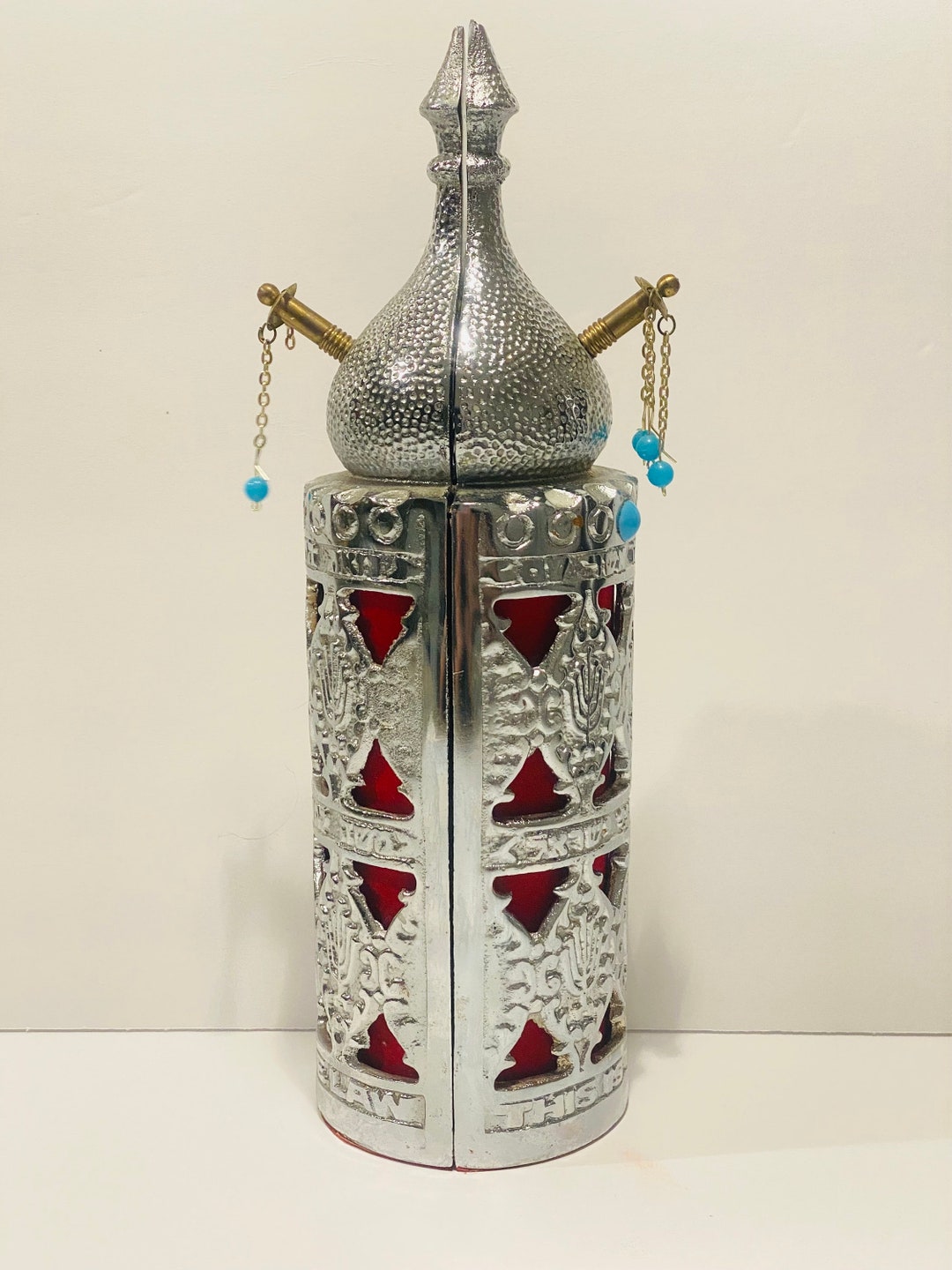 Vintage Sephardic Torah Scroll Case Replica 12 - Etsy