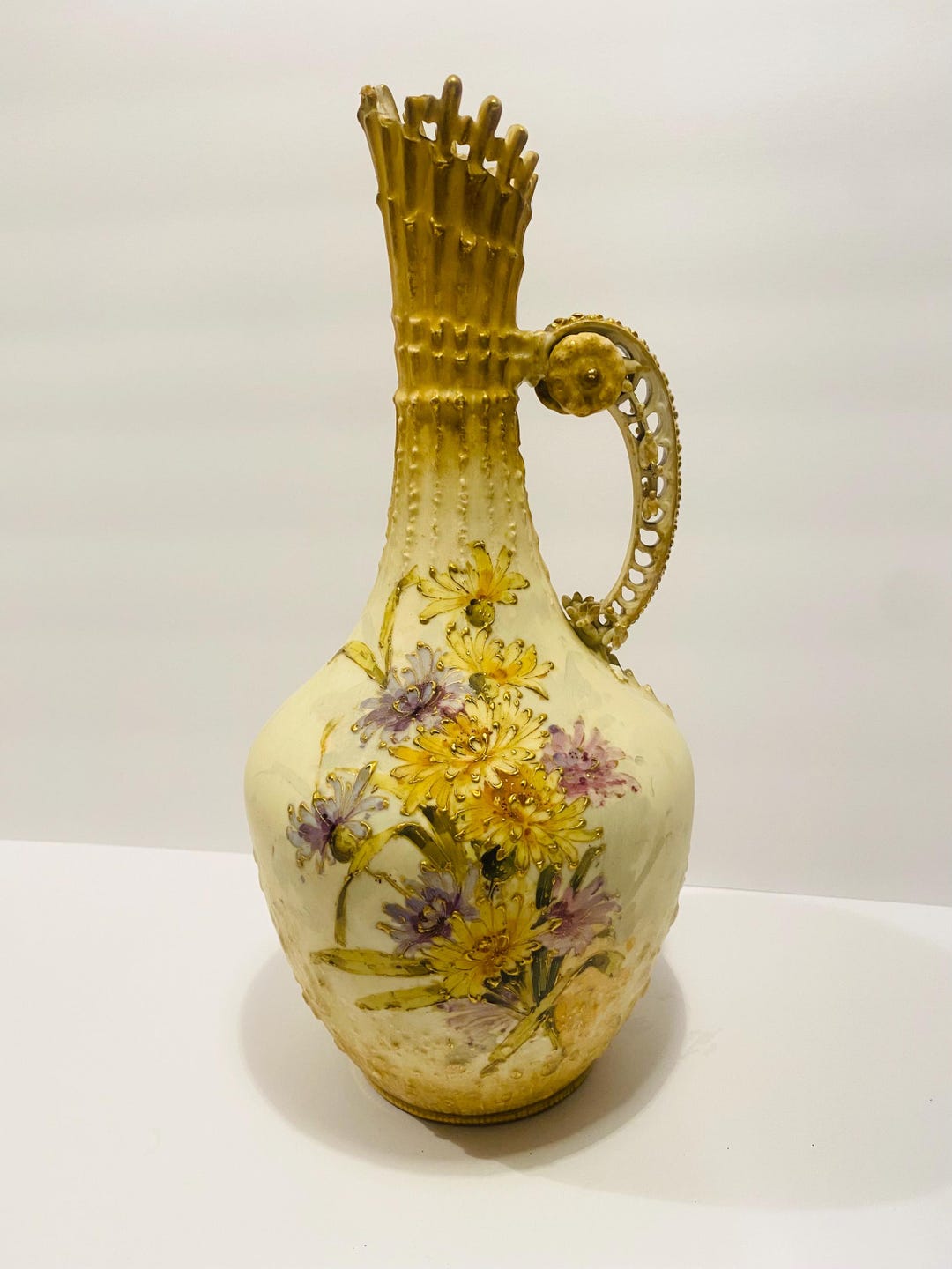 Very Rare Antique Austrian Porcelain Handmade Royal Worcester Style ...