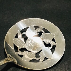 Vtg Original Rogers International Silver Co. Round Slotted Serving ...