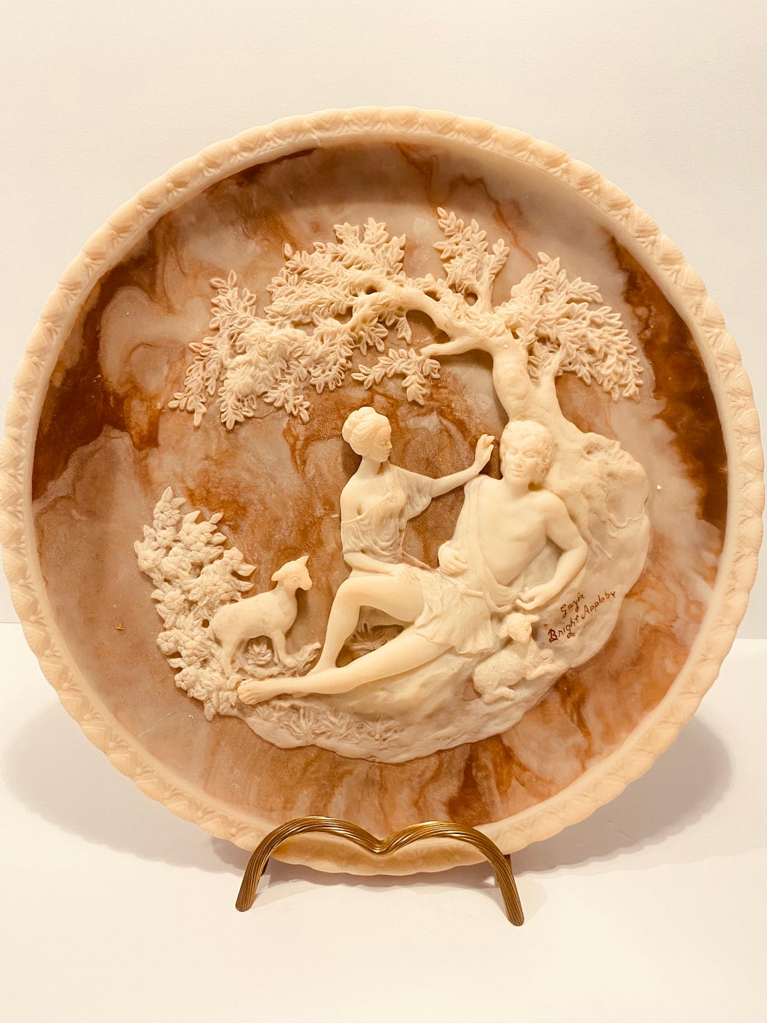 Vintage “A Thing of Beauty “ Incolay Studios Collectors Plate by Gayle ...