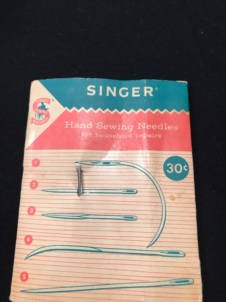 Vintage From 1950’s Hand Sewing Needles for Household Repair Singer 5 ...