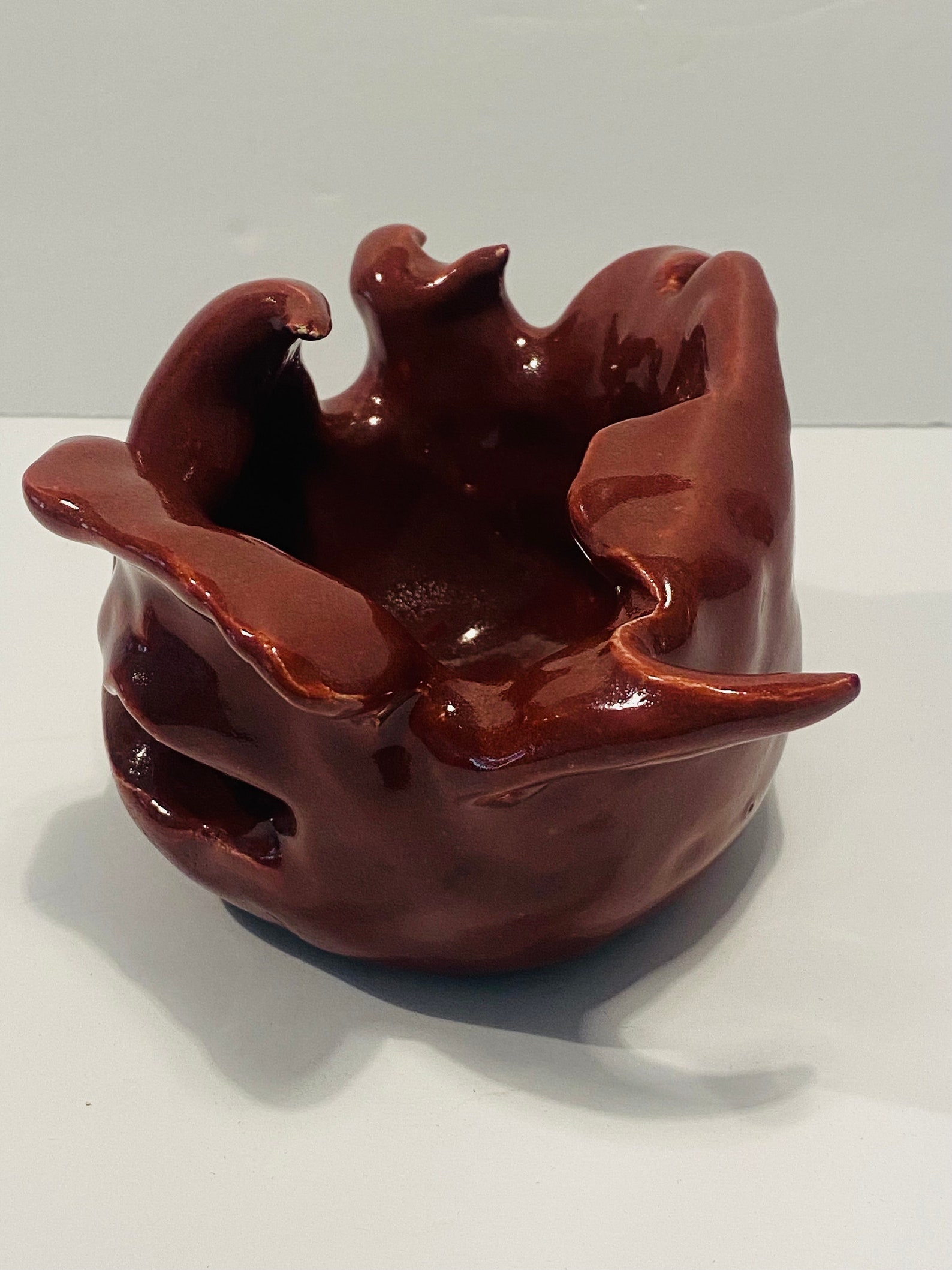 Vintage Volcano Studio Ceramic Art Small Sculpture Abstract Bowl 653.5 ...