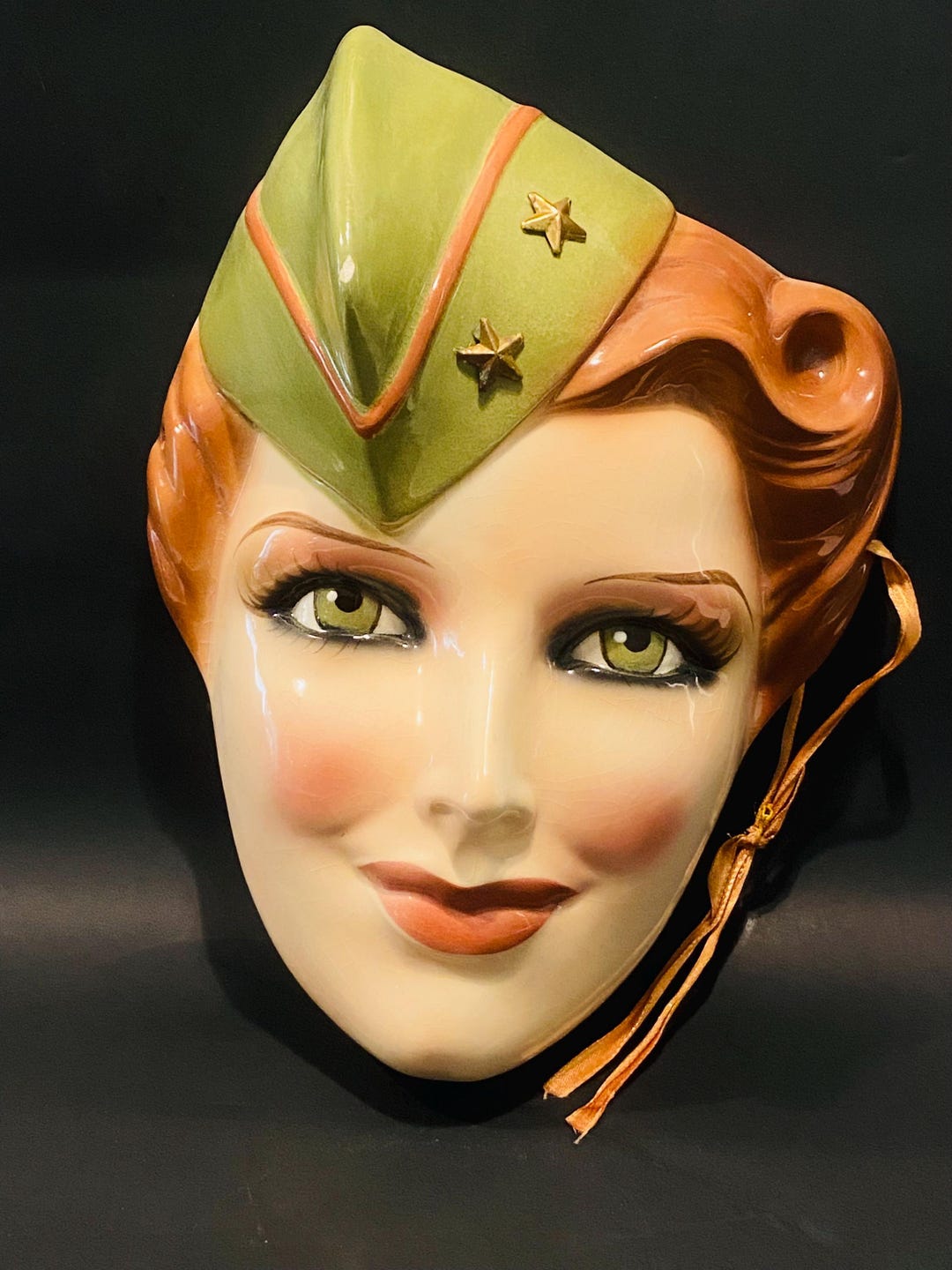 Rare American Beauties of 1940s Collection Clay Art Mask - Etsy