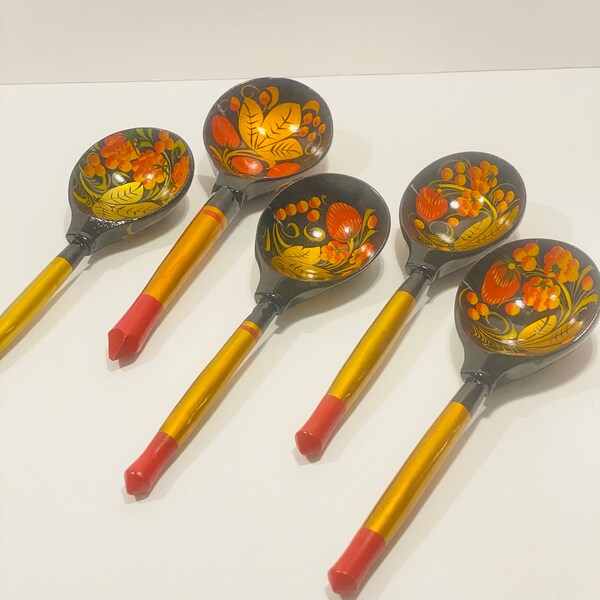 Painted Spoons - Etsy