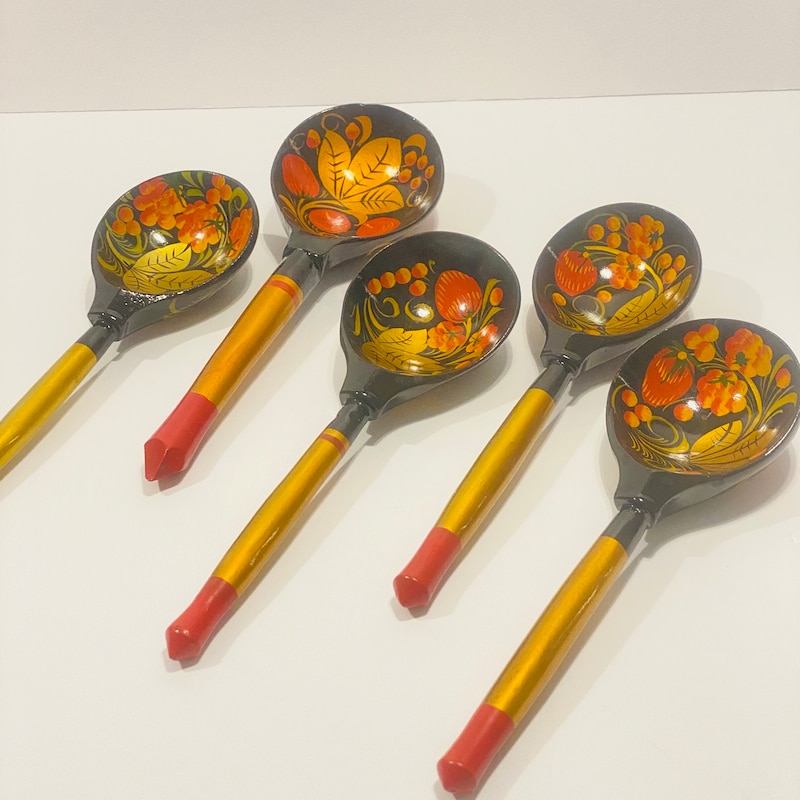 Painted Spoons - Etsy