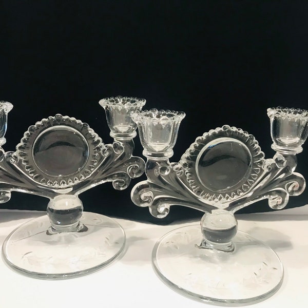 Paden City Double Candlesticks - Etsy