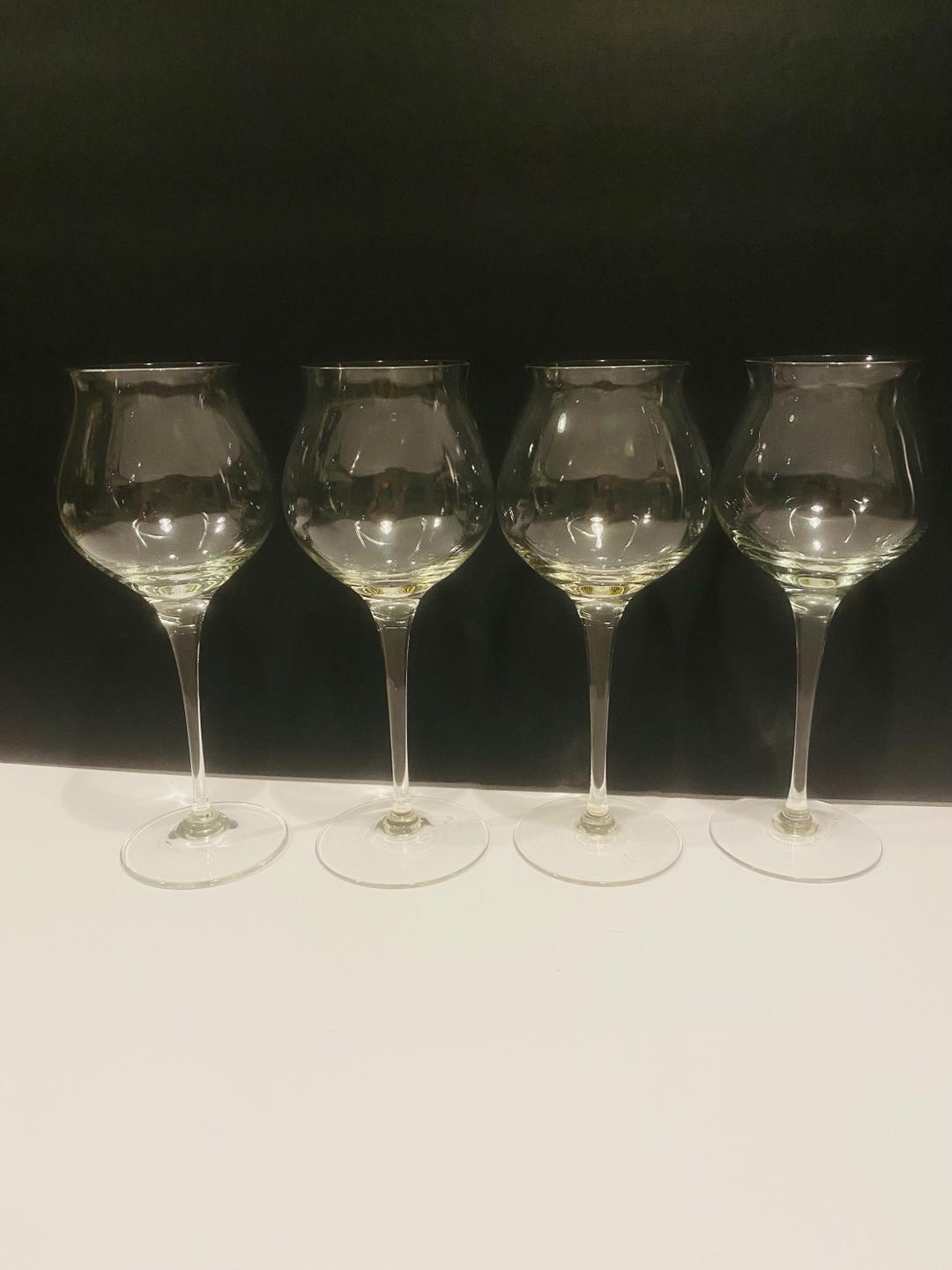 Vintage Orrefors LISA Pattern Set of 8 Crystal Claret Wine Glasses 6.75 ...