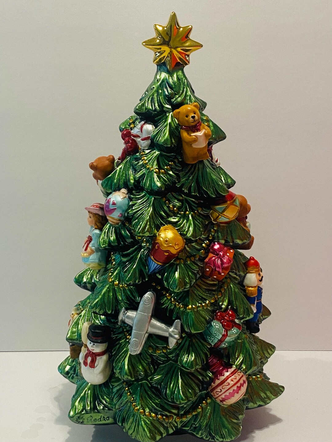 Christopher Radko Ceramic Christmas Tree Decoration 9 - Etsy