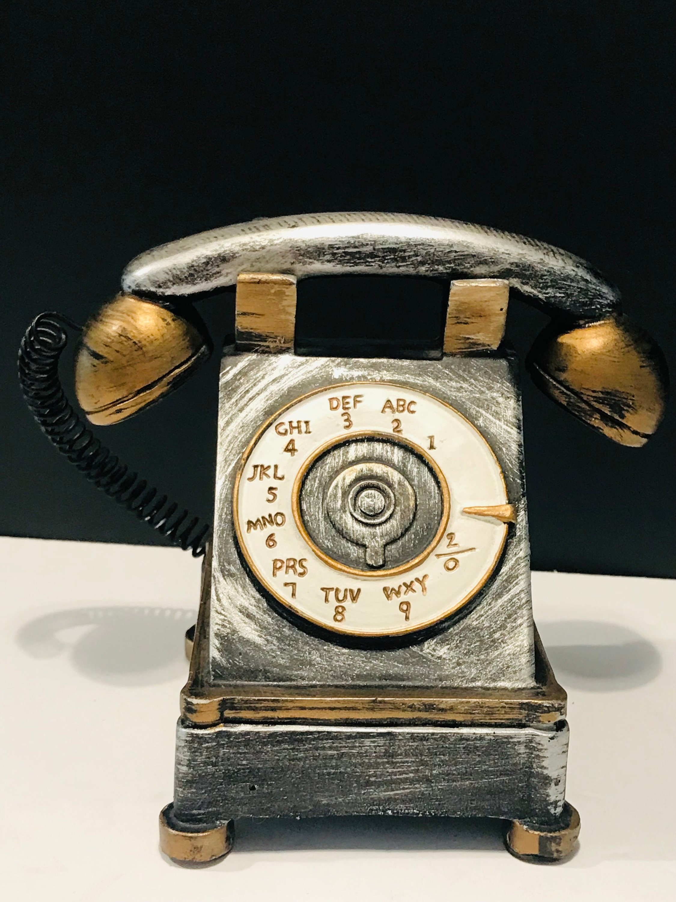 Vintage Decorative Telephone Landline Old Phone Figurine 5”-6” - Etsy