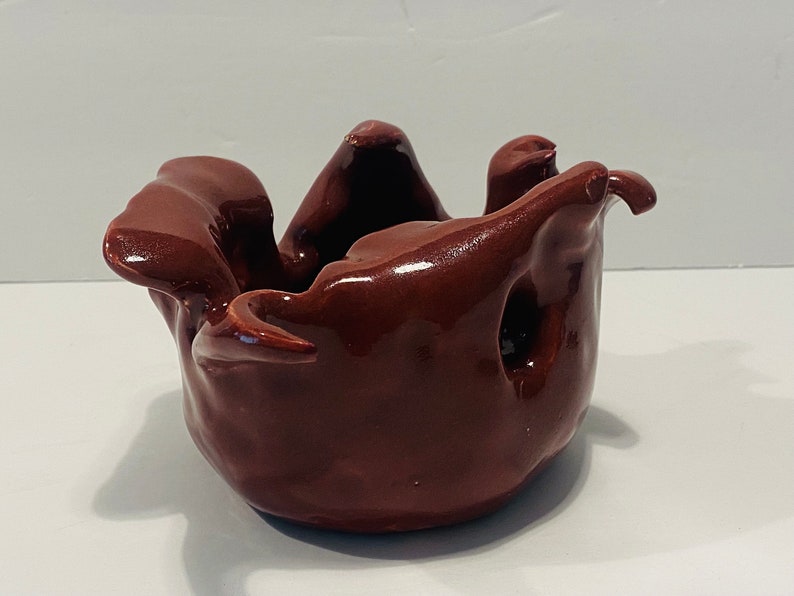 Vintage Volcano Studio Ceramic Art Small Sculpture Abstract Bowl 6”-5 ...