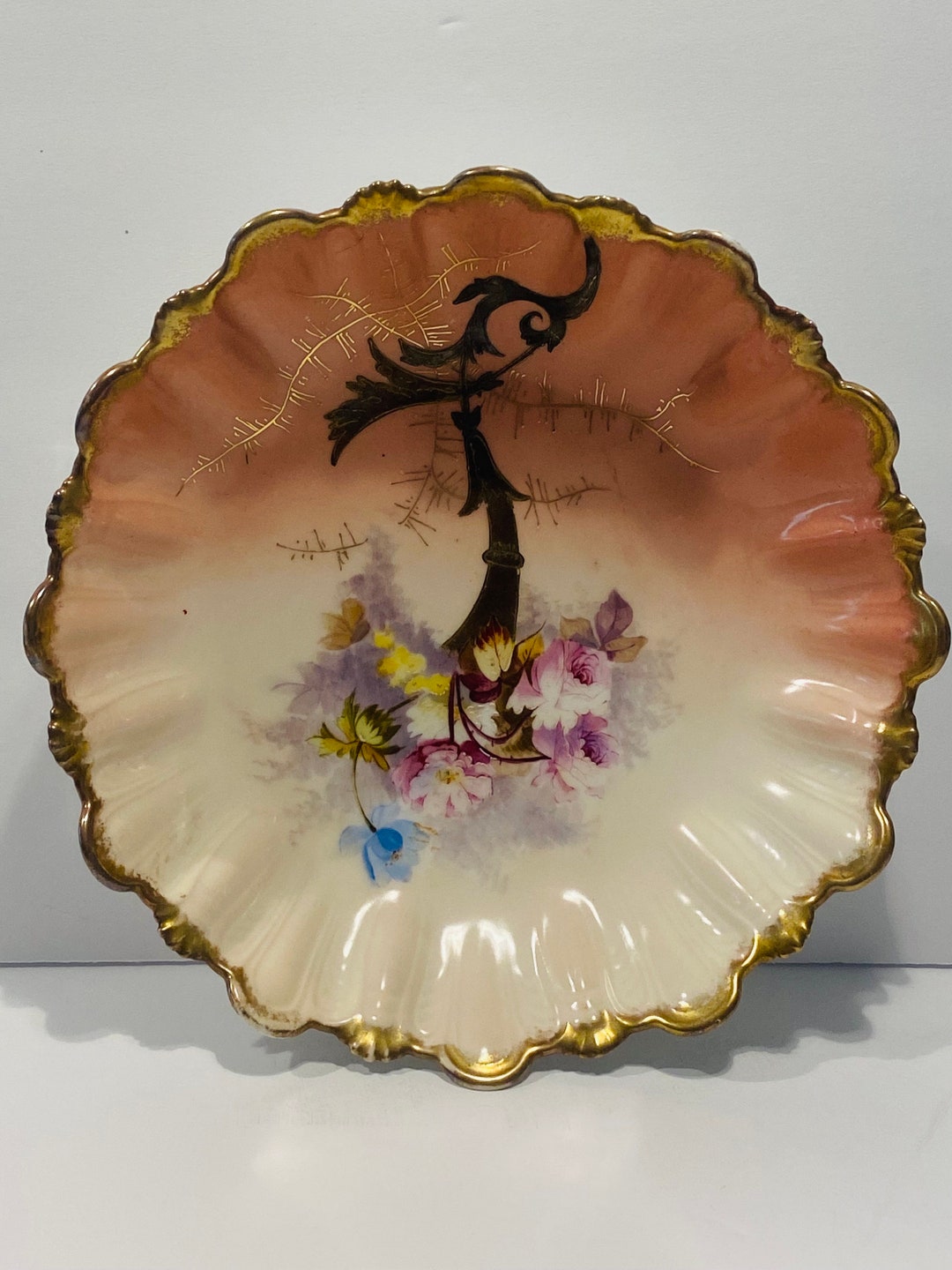 Vintage Limoges Hand Painted Dish 8.5”made in France - Etsy