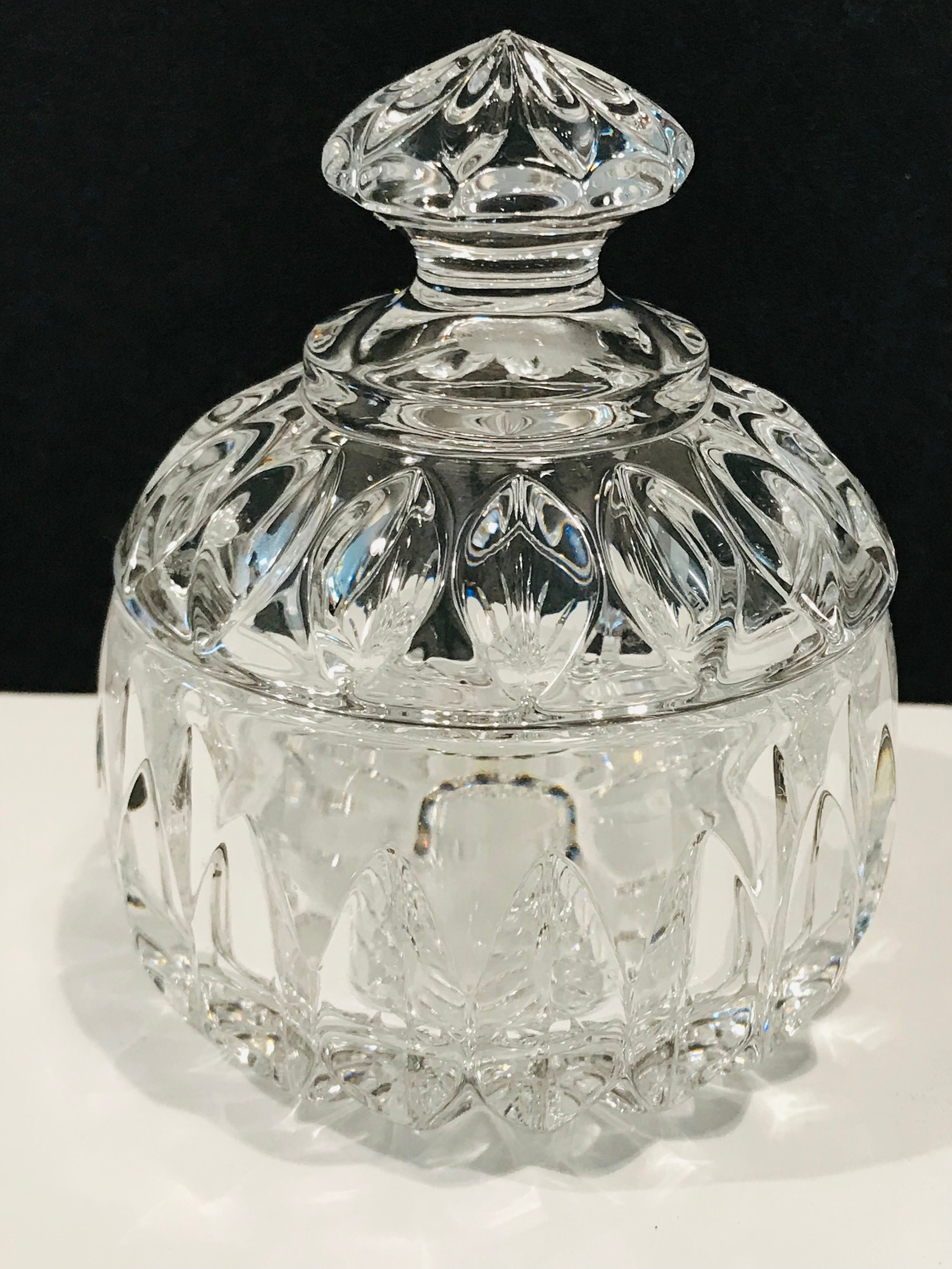 Antique Gorham Althea Full Lead Crystal Covered Sugar Bowl & - Etsy