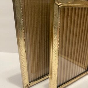 Vintage Gold Metal Double Ornate Frames Set of 2 - Etsy