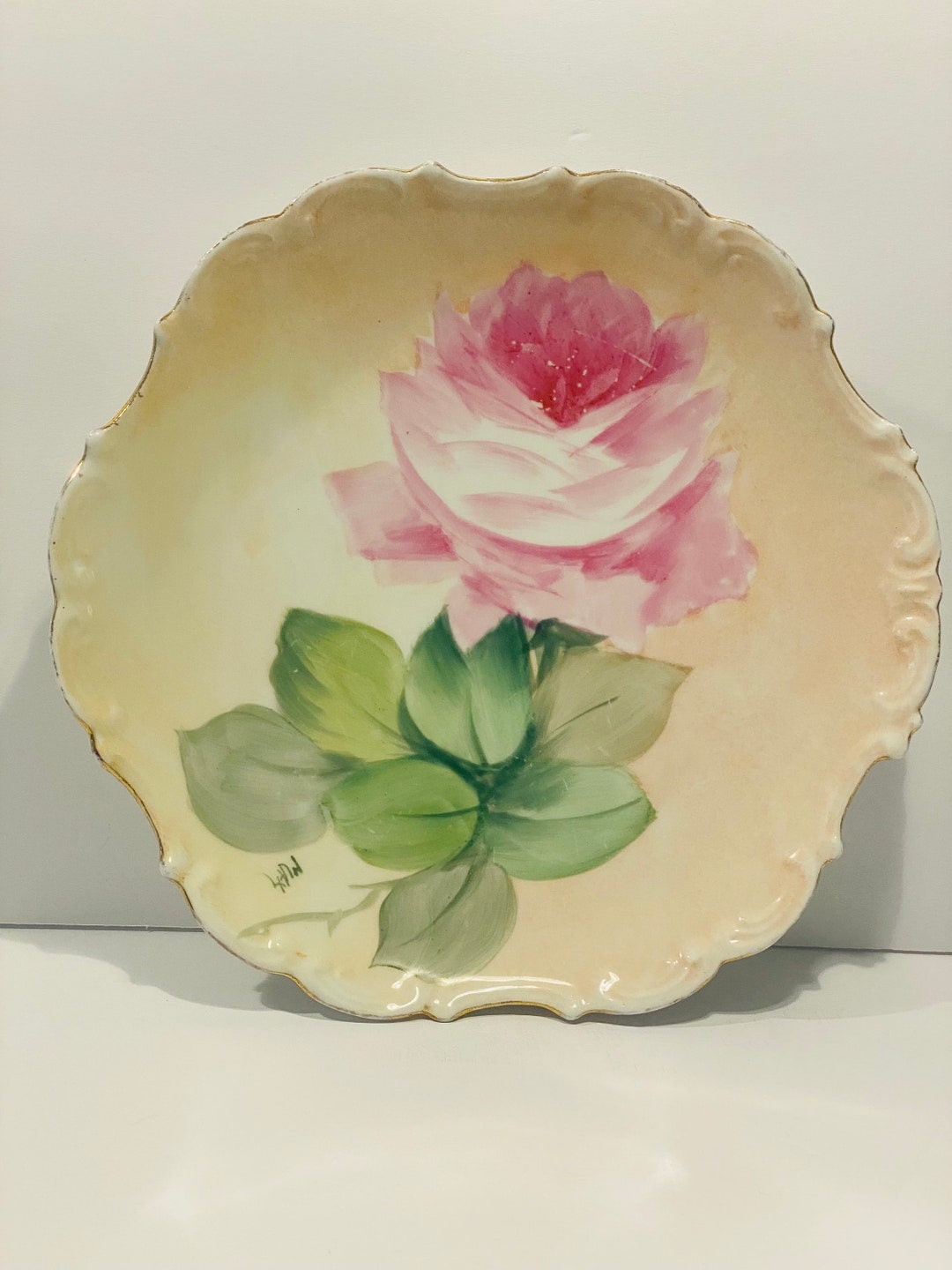 Vintage Limoges France Hand Painted Dish Signed 10” - Etsy