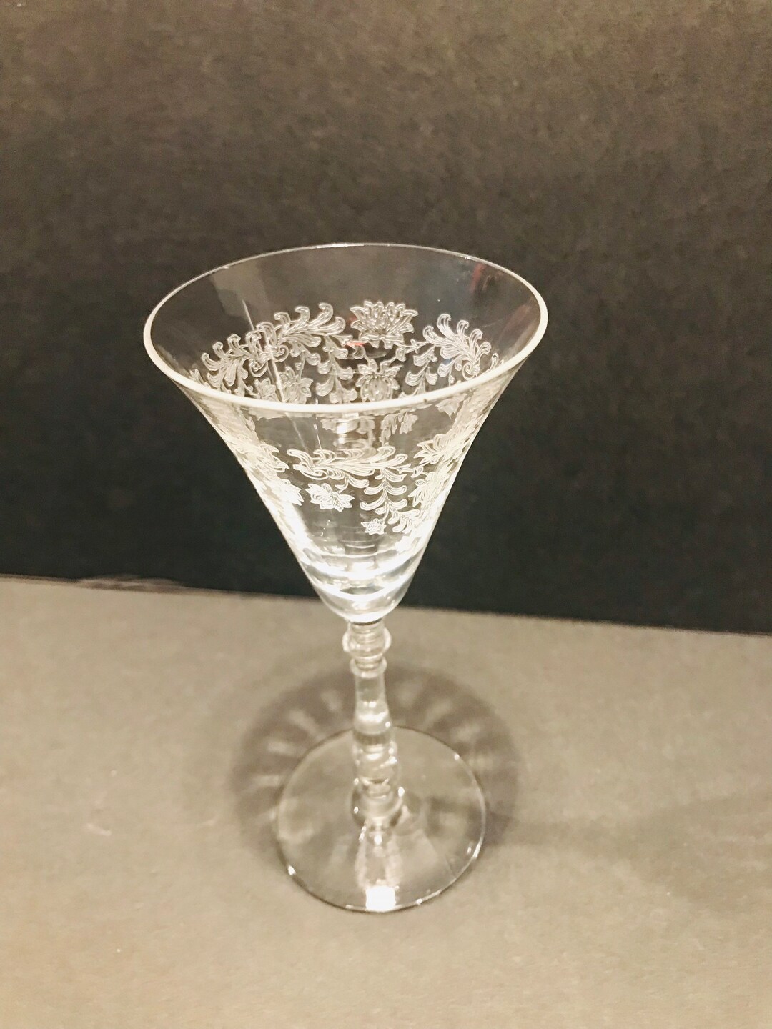 Vintage Mid-century Bryce Fernleaf Crystal Liquor Glass 5.5” - Etsy