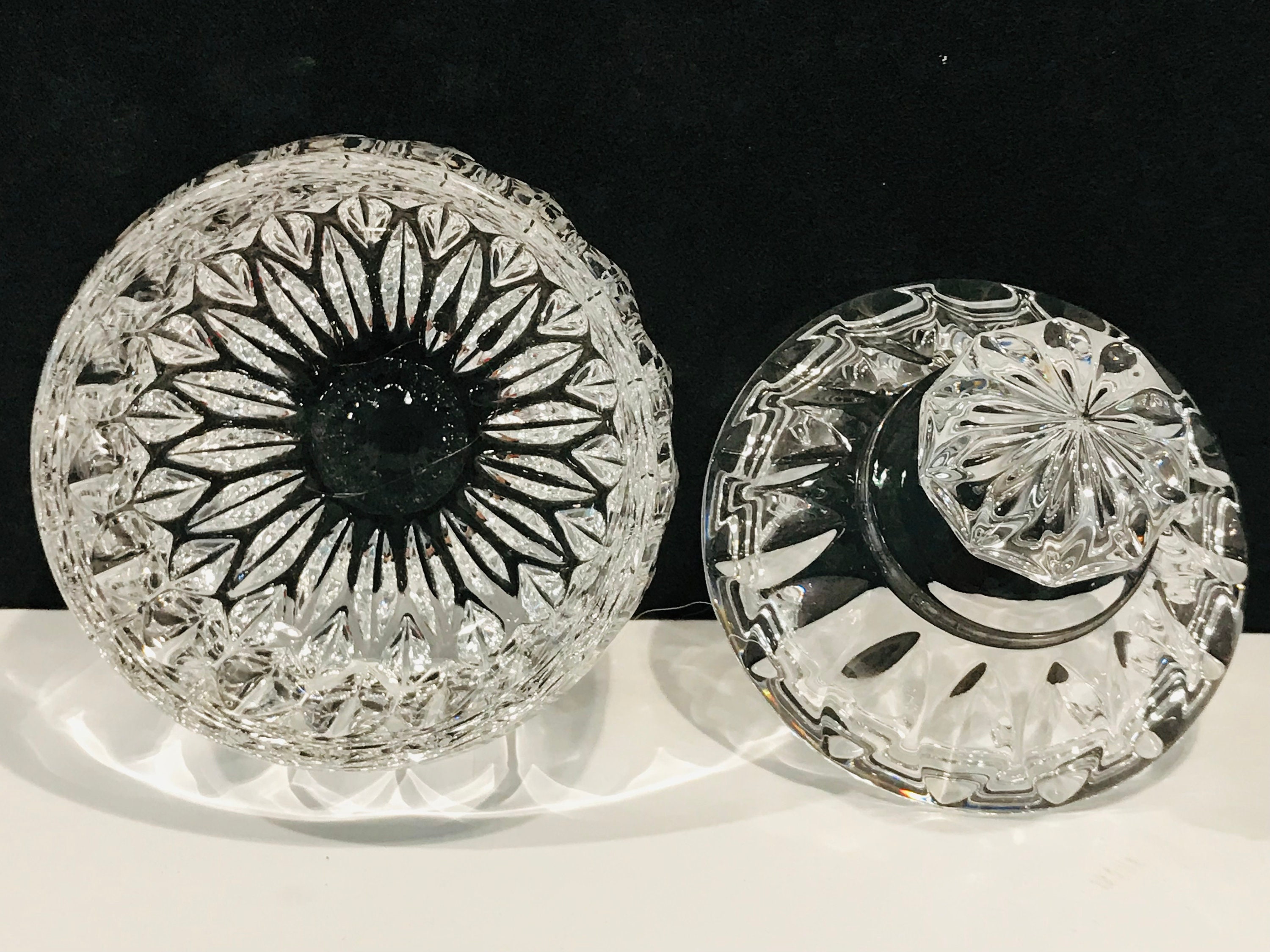 Antique Gorham Althea Full Lead Crystal Covered Sugar Bowl & - Etsy