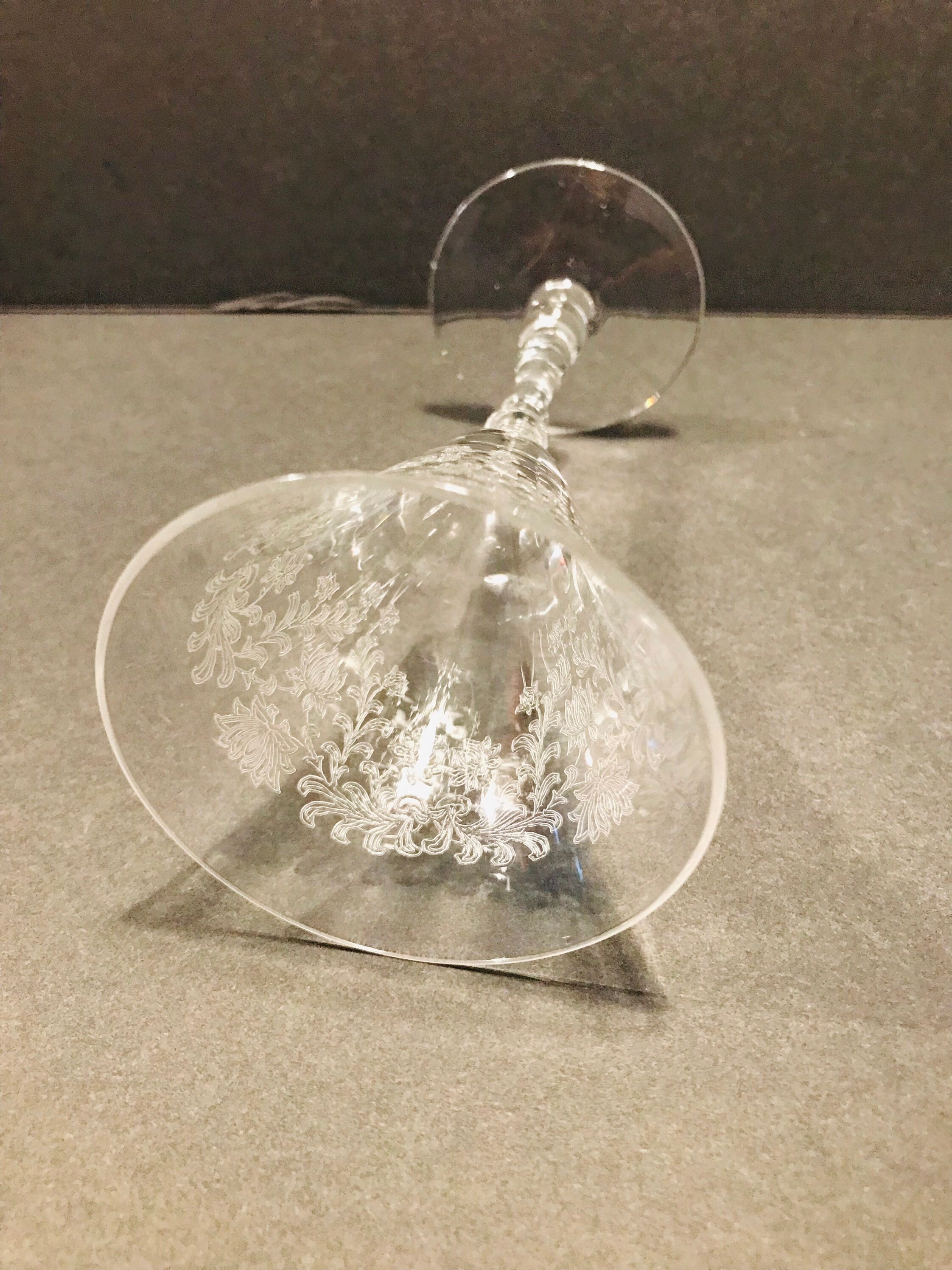 Vintage Mid-century Bryce Fernleaf Crystal Liquor Glass 5.5” - Etsy