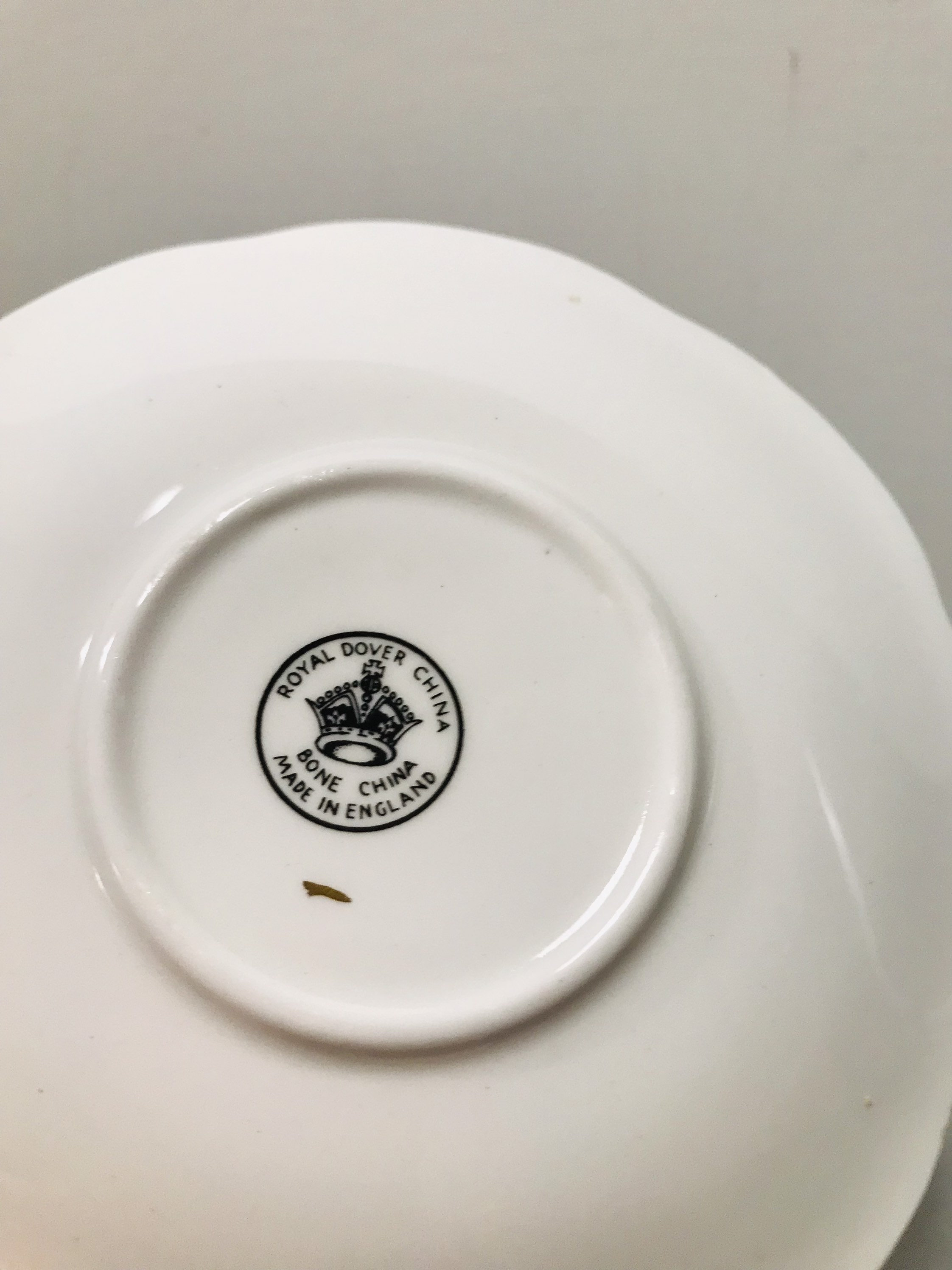 Vintage Royal Dover Bone China Made in England Tea Cup & Saucer Rare - Etsy