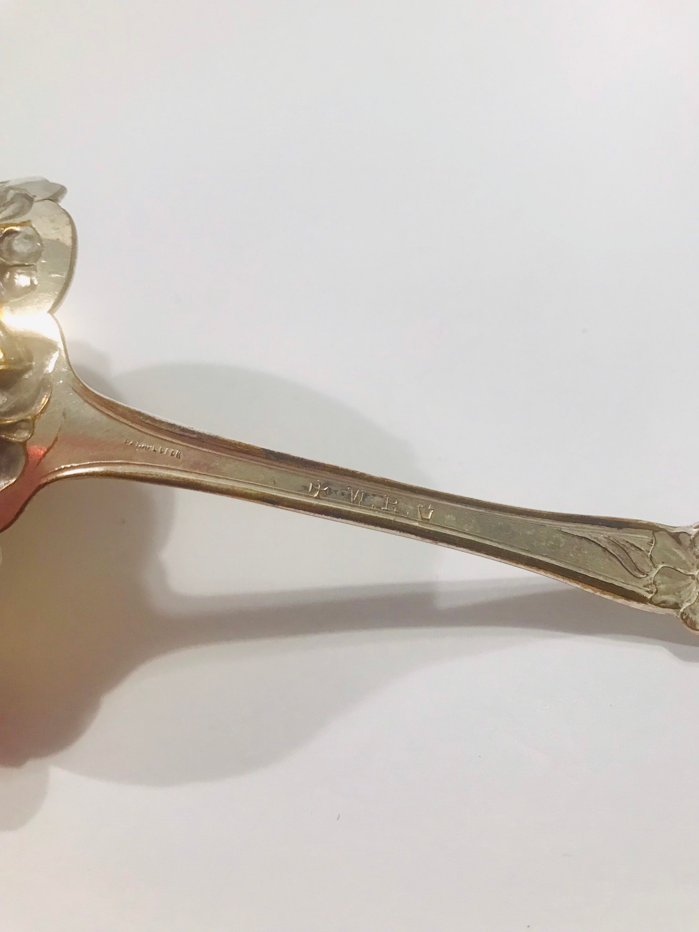 Antique William Rogers Spoon Ladle Silver Plated W. R. & Cross Mark 7 ...