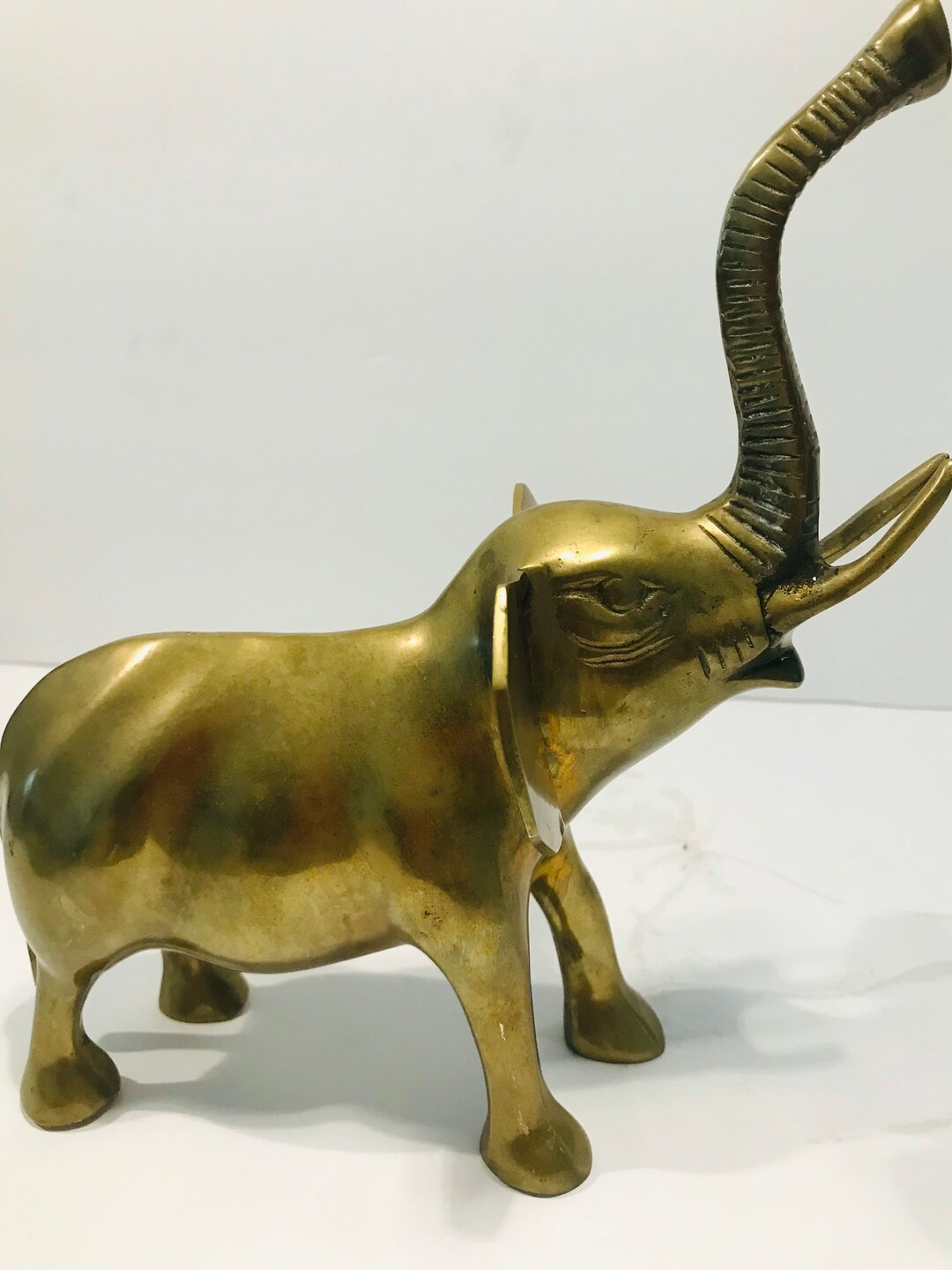 Rare Vintage Solid Brass Elephant Figurine 98 - Etsy
