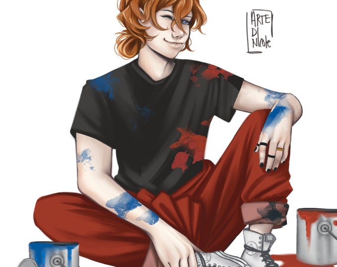 Chuuya Nakahara Poster: Bungo Stray Dogs Fan Art - Etsy