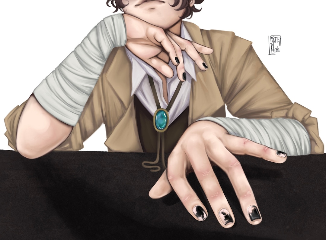 Dazai's Hand...again 10x7 Print (dazai Osamu BSD) - Etsy