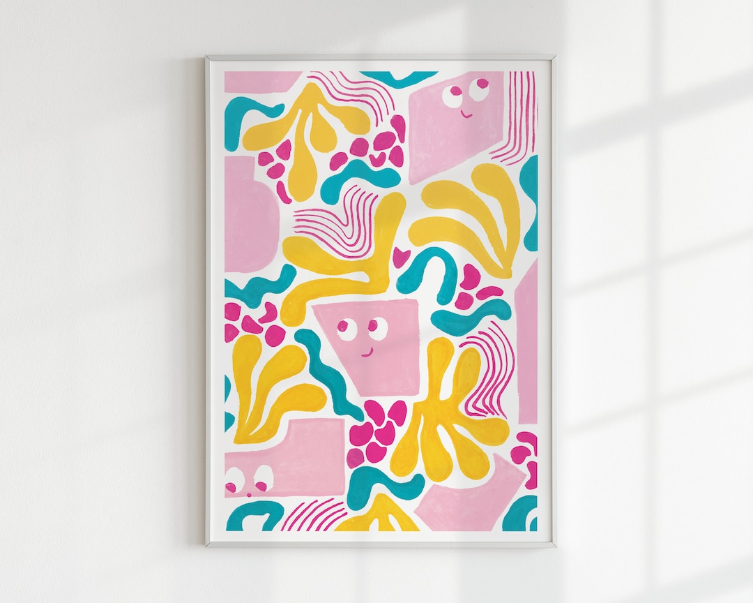 Abstract Shape Kids Print | Geometric Shapes, Kids Illustration ...