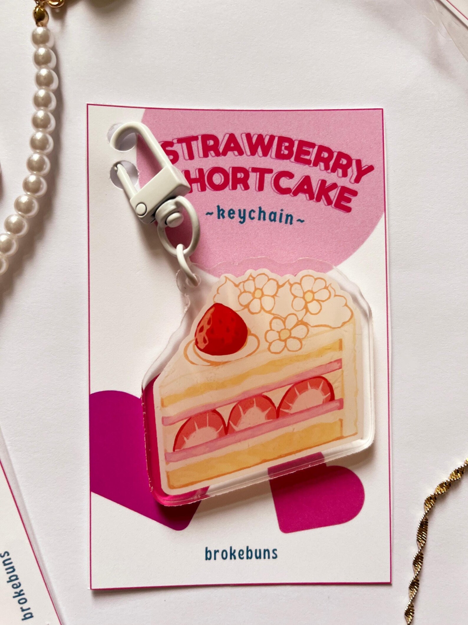 Strawberry Shortcake Keychain | Strawberry Keycharm | Shortcake ...