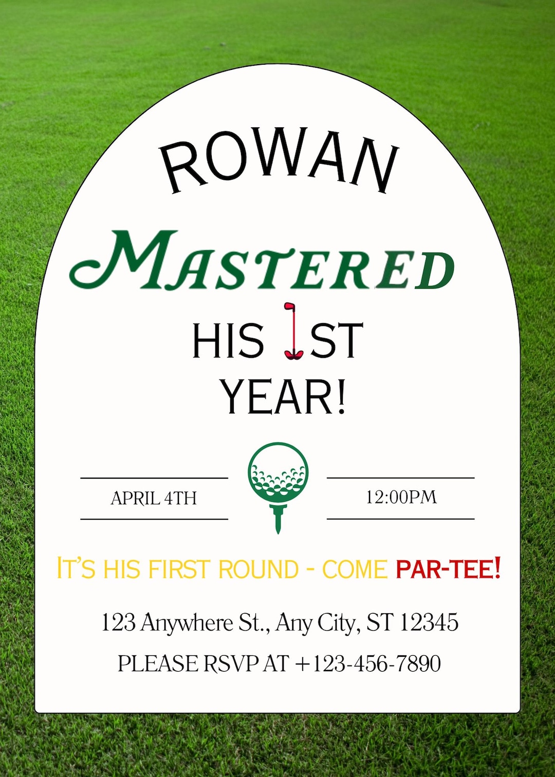Mastered His 1st Year Birthday Digital Invitation - Etsy