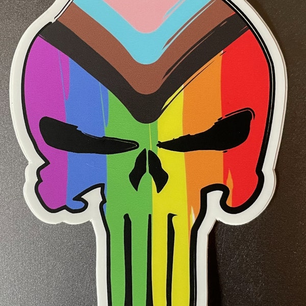 Punisher Pride Sticker - Etsy
