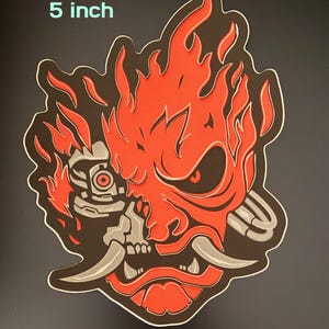 Samurai - Cyberpunk 2077 Vinyl Sticker [two Size Options - 3 Inch and 5 ...