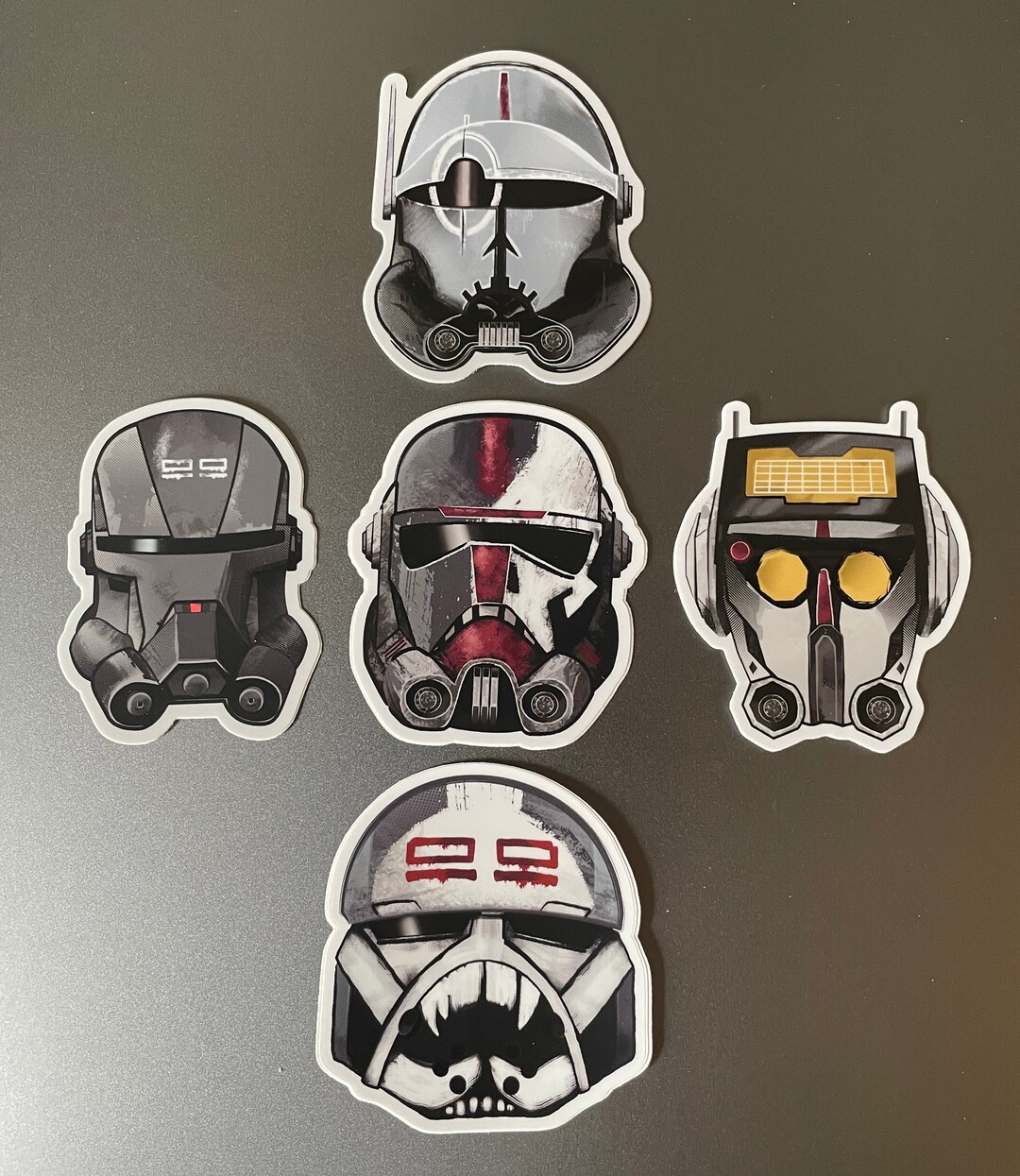 Bad Batch Hunter, Wrecker, Echo, Crosshair, Tech [3 Inch Vinyl ...