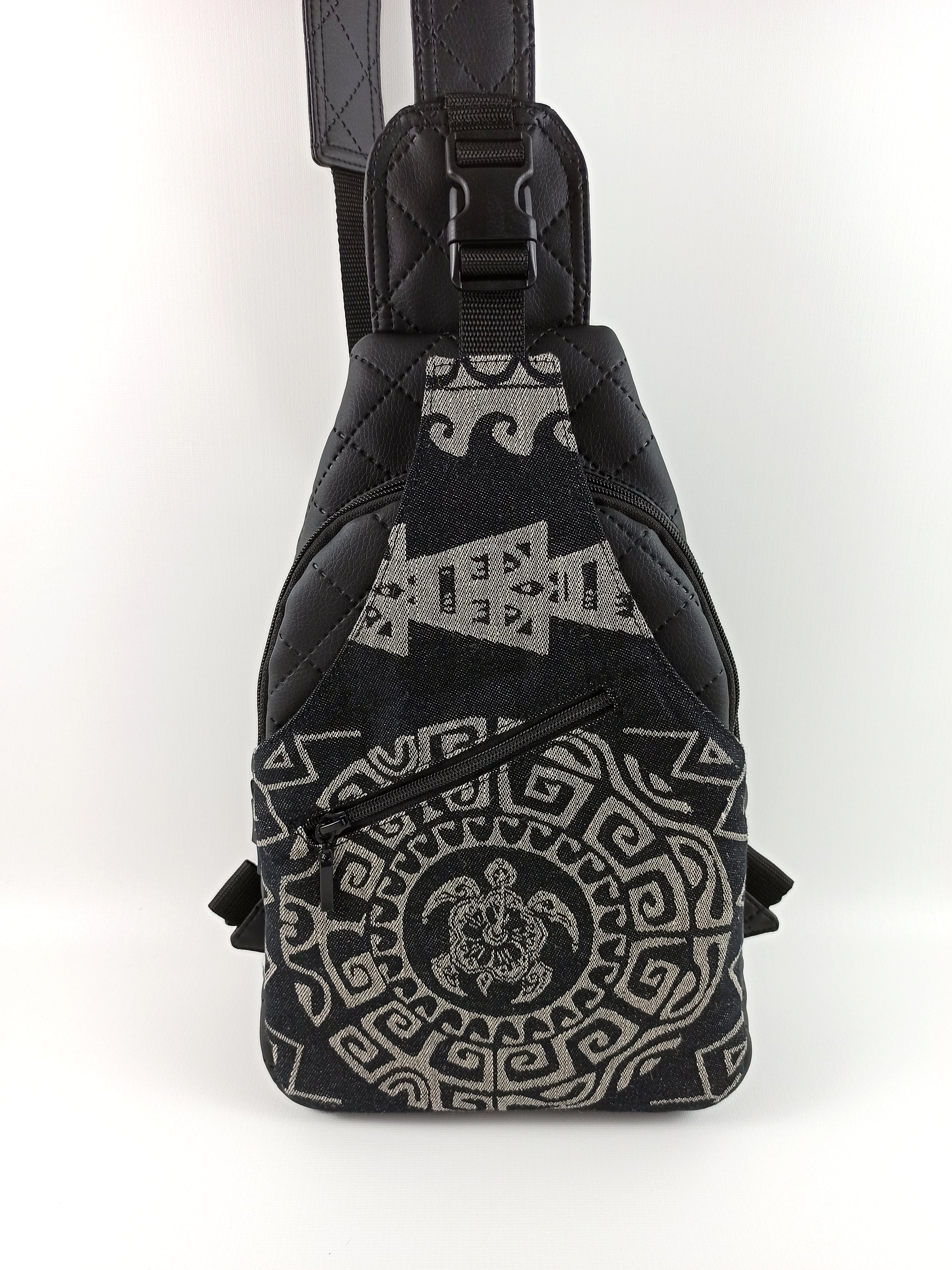Wayfarer Sling Backpack, Woven Cotton Fabric, One Strap Shoulder ...