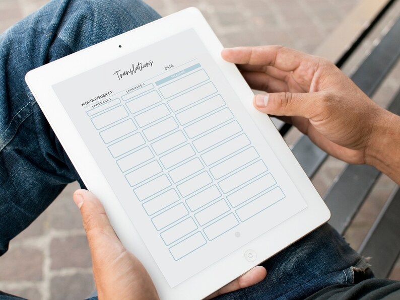 A4 Language Translation Worksheet Printable PDF - Etsy