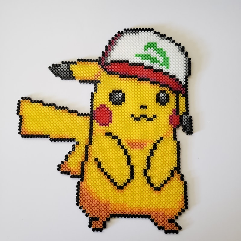 Pikachu Perler - Etsy