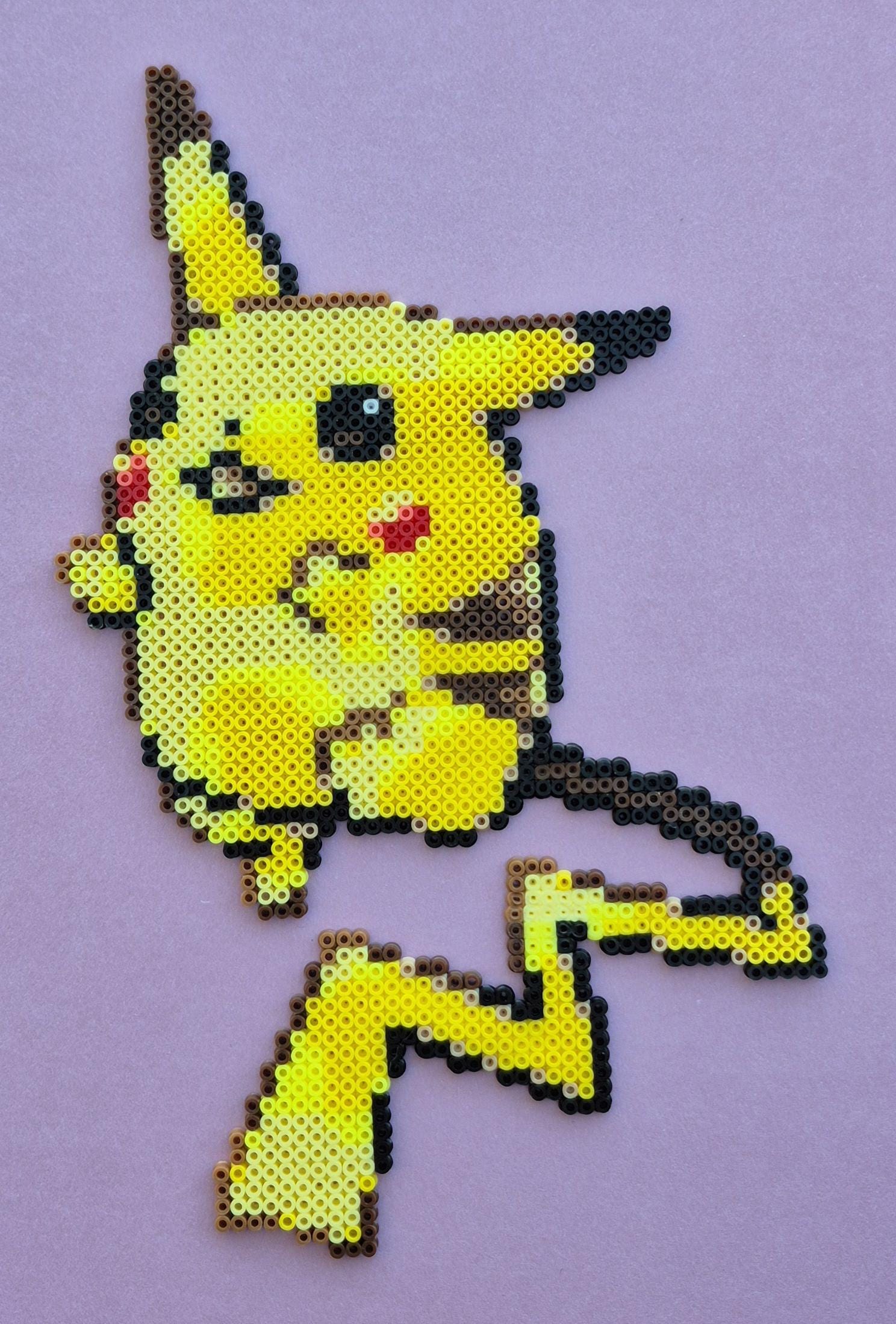 Perler Pikachu Pokemon, Mini Perler Bead Sprites, Gamer Gift, 8 Bit ...