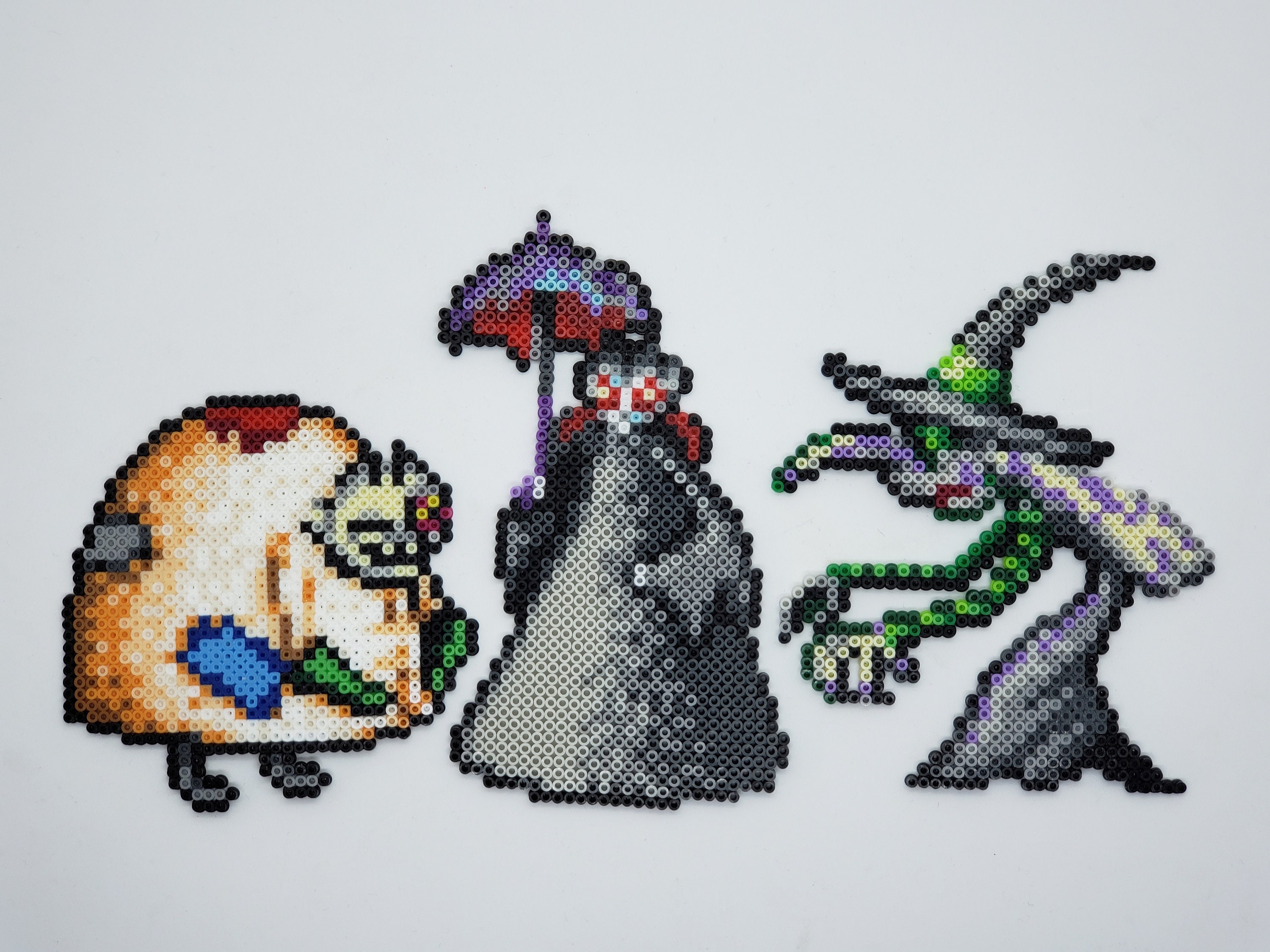 Witch, Vampire, Igor NMBC MINI Perler Bead Creations - Etsy