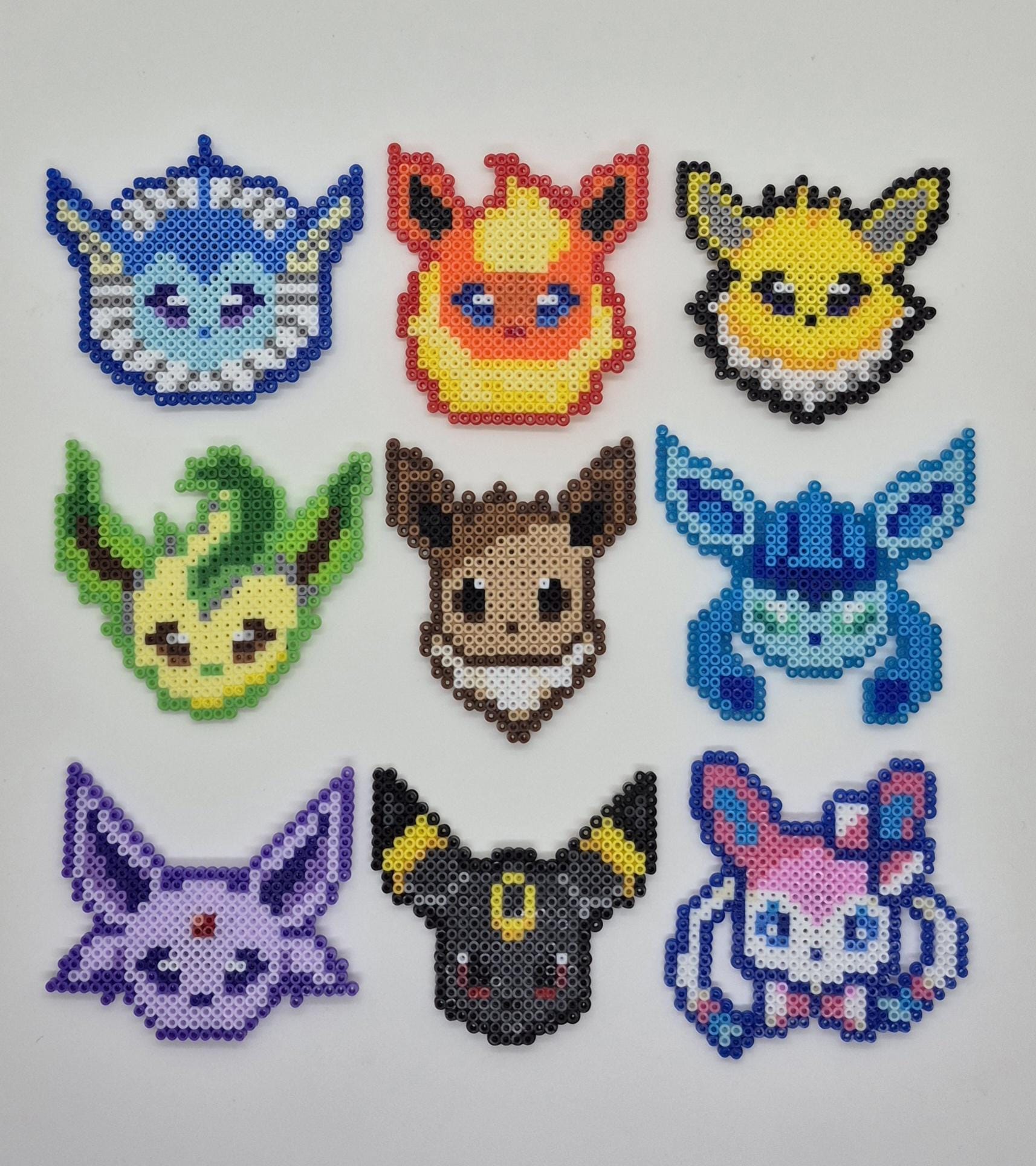 Eeveelution Perler Bead Art: Eevee, Vaporeon, and More - Etsy