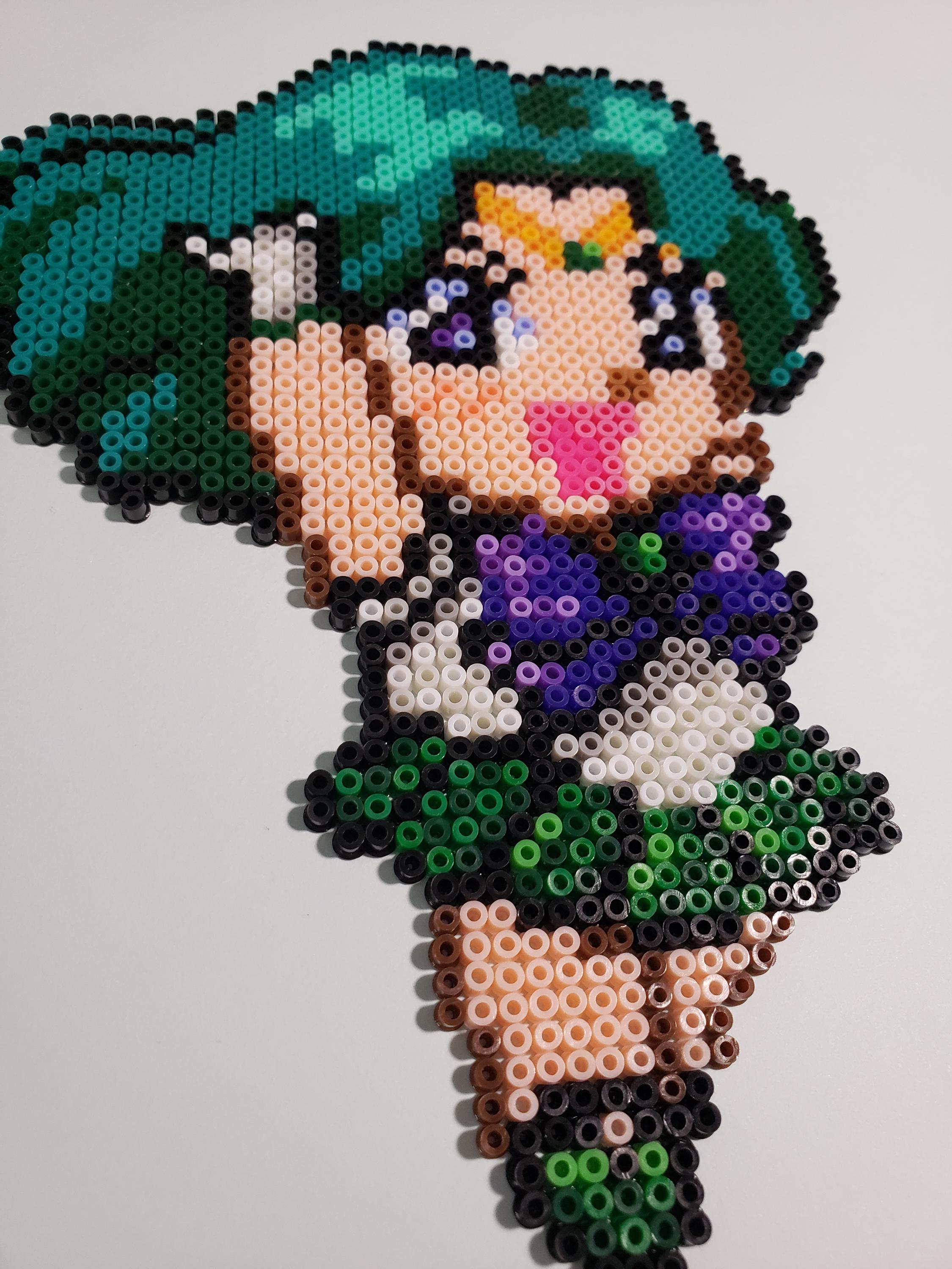 Sailor Neptune - Sailor Moon Mini Perler Bead Creation - Etsy