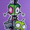 Invader Zim Sprite Mini Perler Bead Creation - Etsy